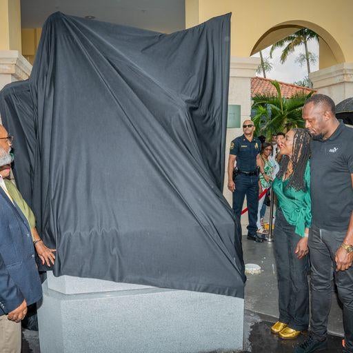 PHOTOS: City of Miramar unveiled statue of fastest man on Earth Usain Bolt