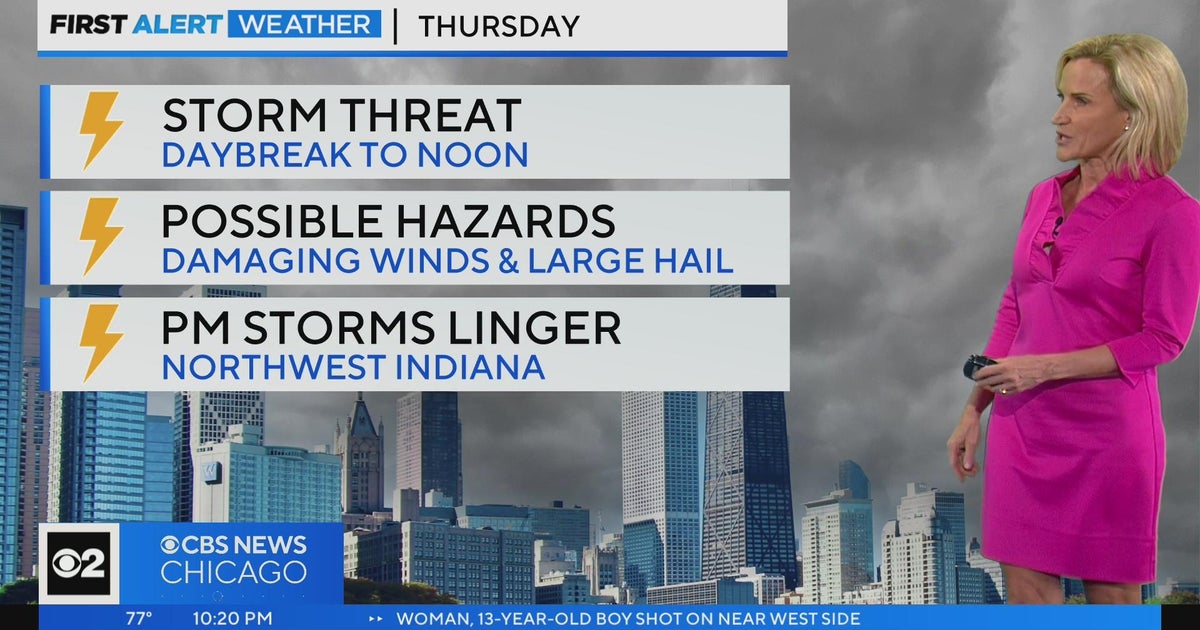 Chicago First Alert Weather: Storms coming Thursday - CBS Chicago