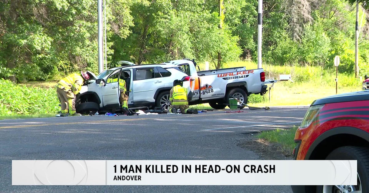 1 dead, 1 minorly injured in head-on crash in Andover - CBS Minnesota