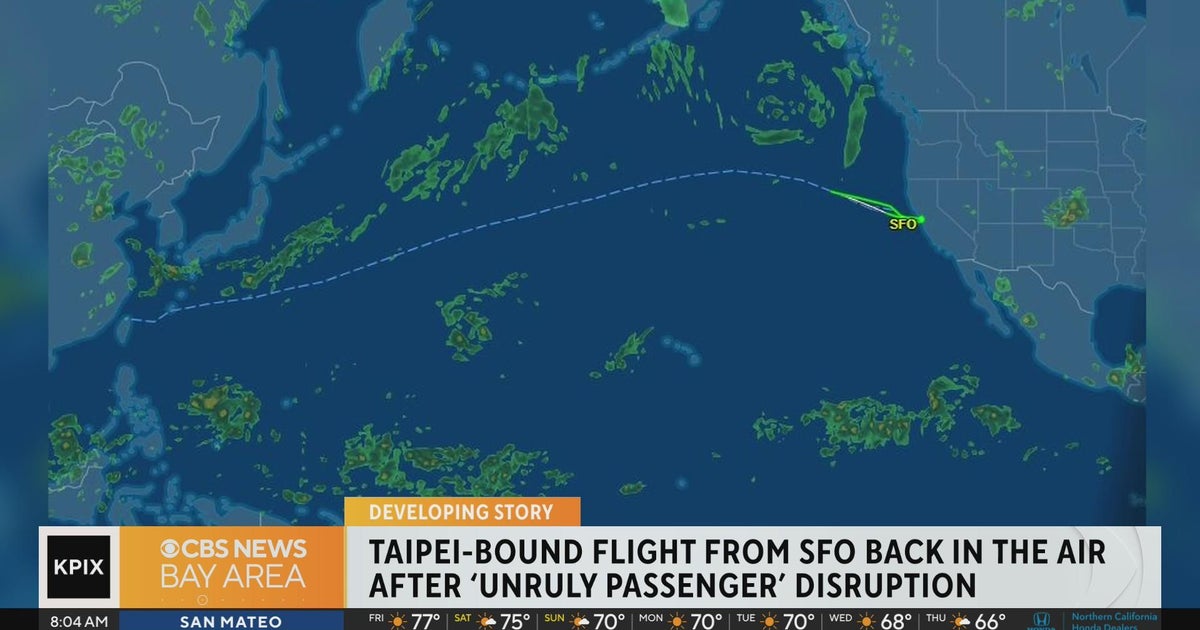 Flight to Taipei resumes after returning to SFO due to unruly passenger ...