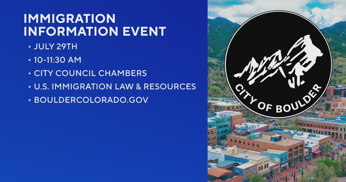 City of Boulder hosting immigration event - CBS Colorado