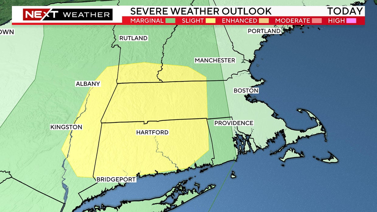 Severe thunderstorm threat, small risk of tornado in central, western ...
