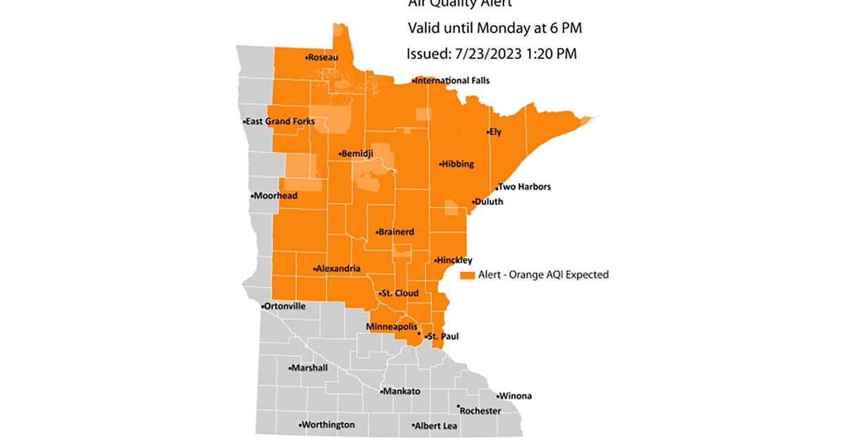 Air quality alert affecting northern half of Minnesota expanded to ...