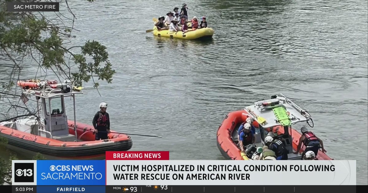 Victim hospitalized in critical condition after American River water ...