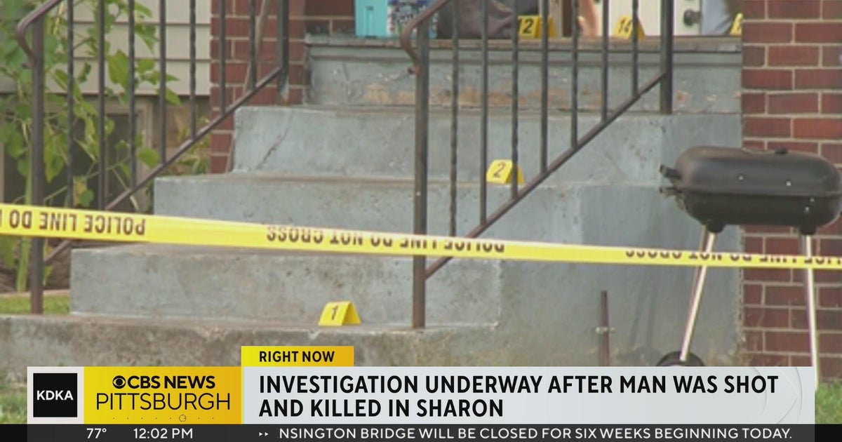 Man shot and killed in Mercer County - CBS Pittsburgh