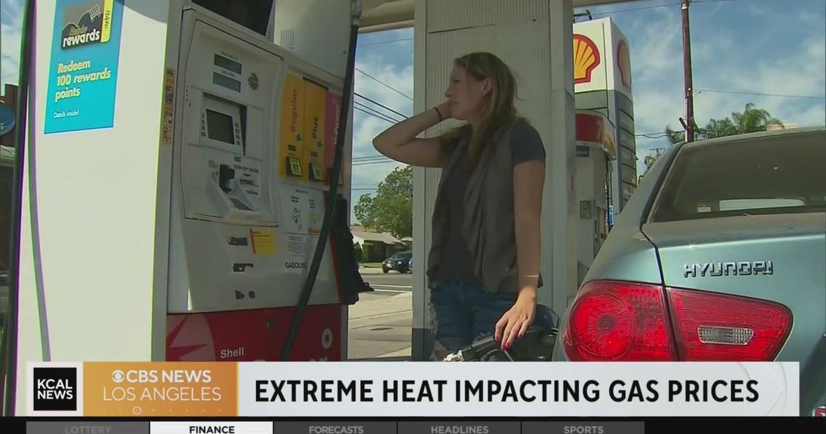 Extreme heat hits prices at the gas pump - CBS Los Angeles