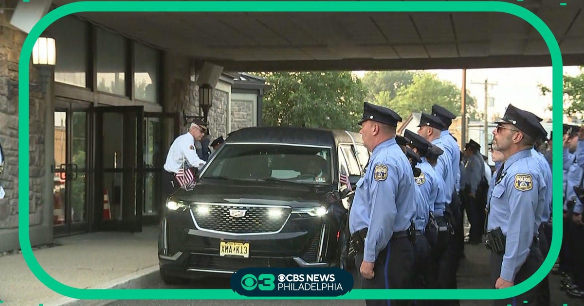 Philadelphia police arrive at funeral for officer who died on duty ...