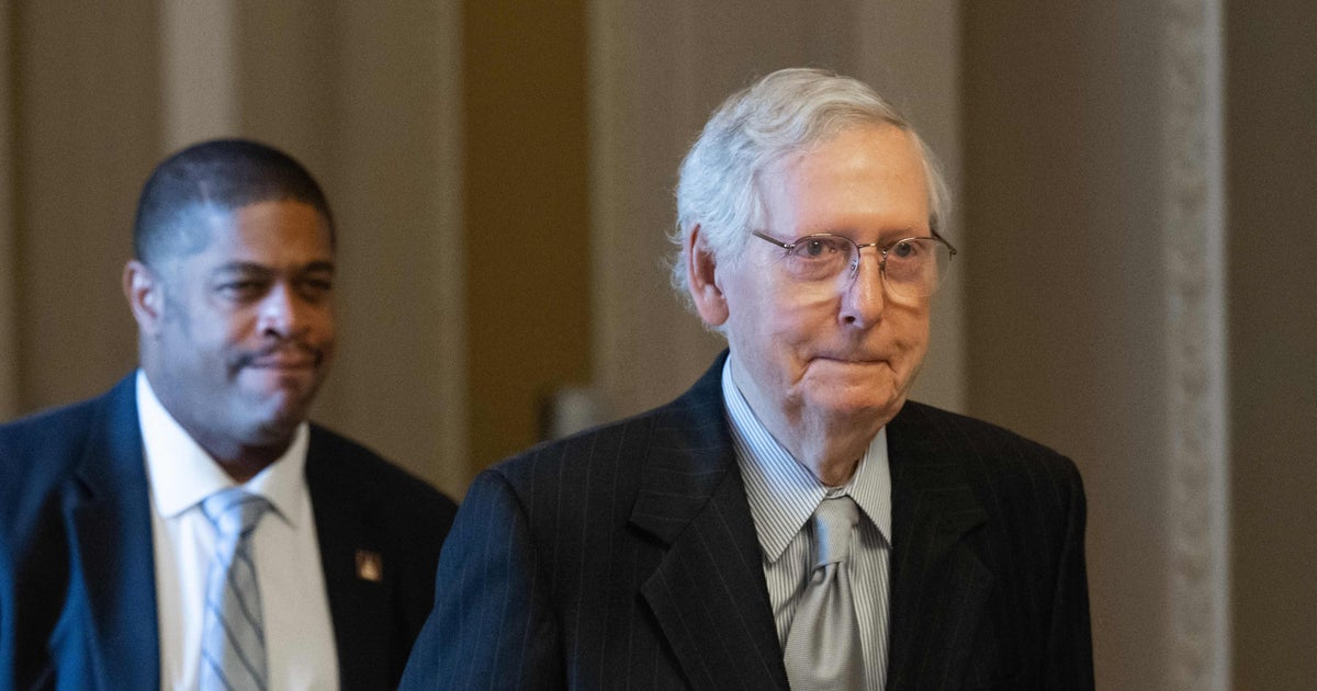 Republicans offer continued backing of McConnell after freezing episode - CBS News
