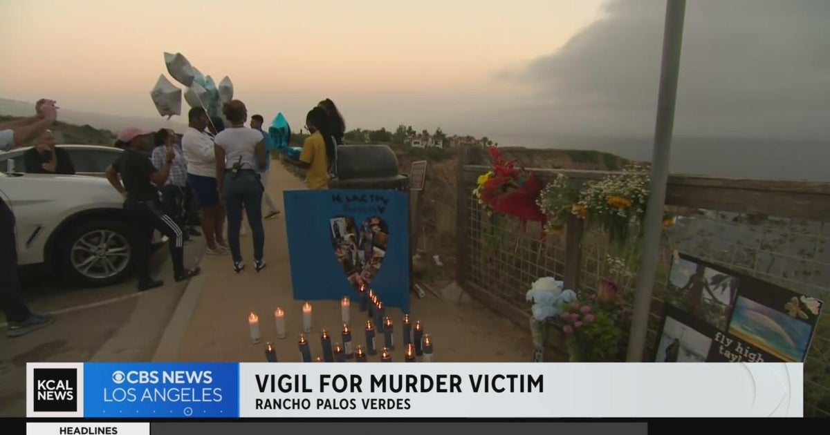 Friends hold vigil for woman shot to death in Rancho Palos Verdes - CBS ...