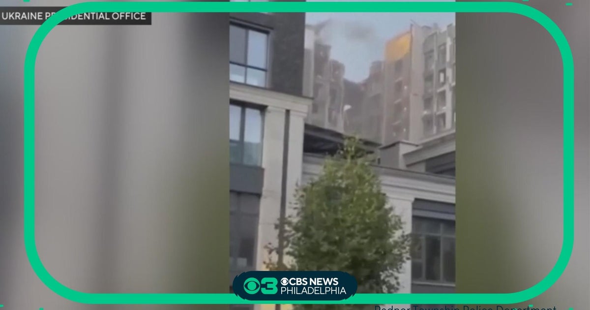 Ukraine president shares video after missile hits apartment building ...