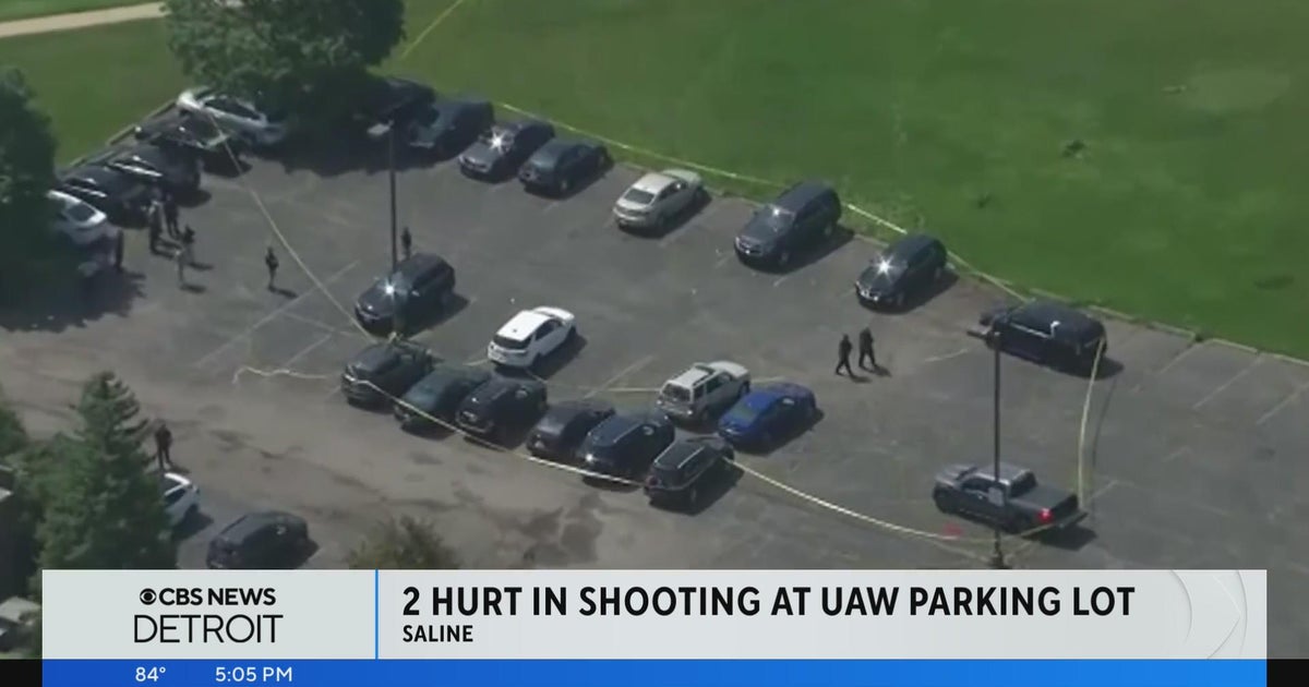 Two hurt in shooting at UAW Local 892 parking lot in Saline - CBS Detroit