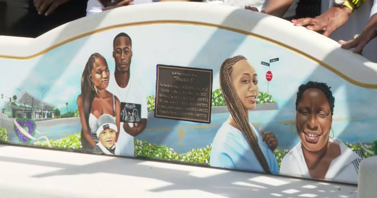 Memorial bench unveiled at the 'Slauson Six' site where a traveling ...