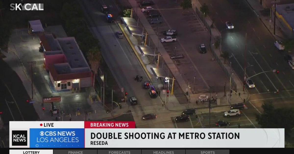 2 shot at a Reseda Metro bus station - CBS Los Angeles