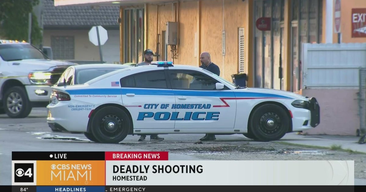 Miami-Dade police investigate deadly Homestead shooting - CBS Miami