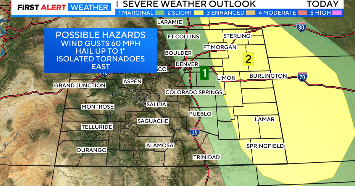 A Colorado warm up with a chance for more hail storms - CBS Colorado