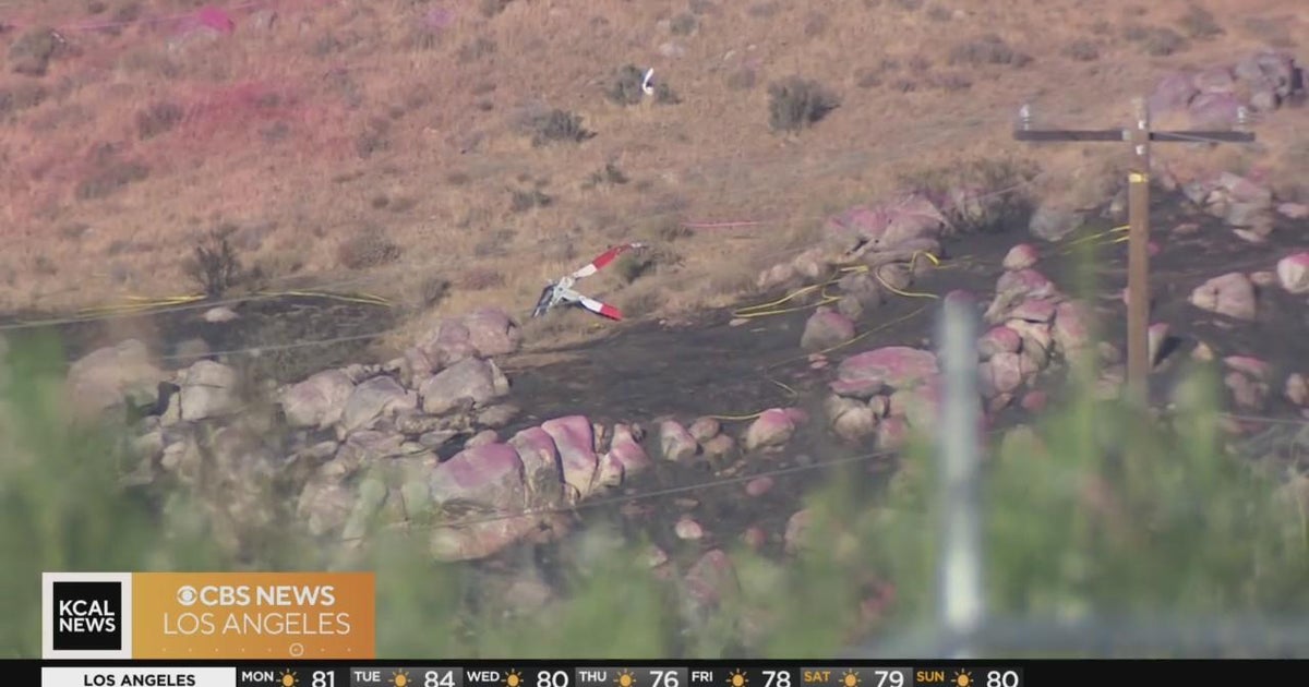 Helicopters crash over Cabazon brush fire: 3 killed - CBS Los Angeles