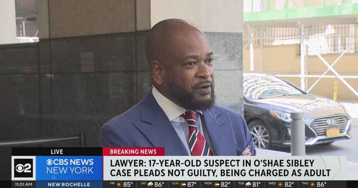 Attorney speaks after suspect arraigned in O'Shae Sibley stabbing - CBS ...