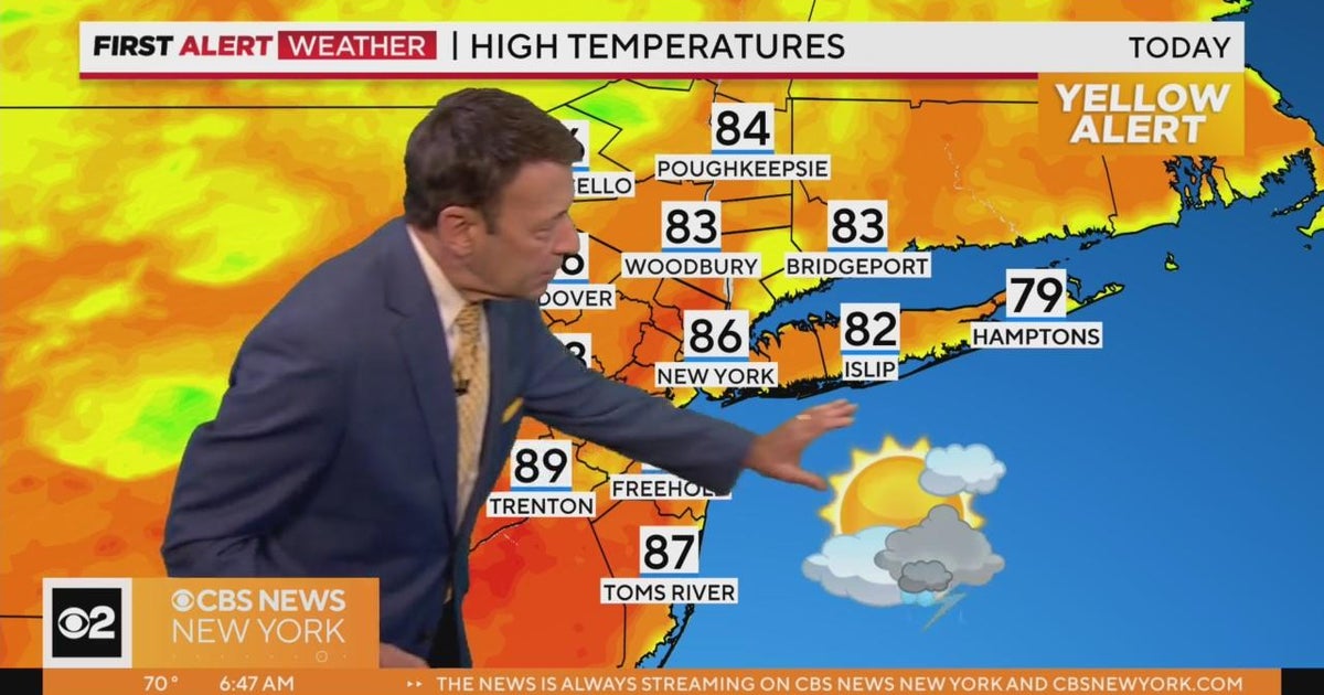 First Alert Weather: CBS New York's Saturday AM update - 8/12/32 - CBS New York