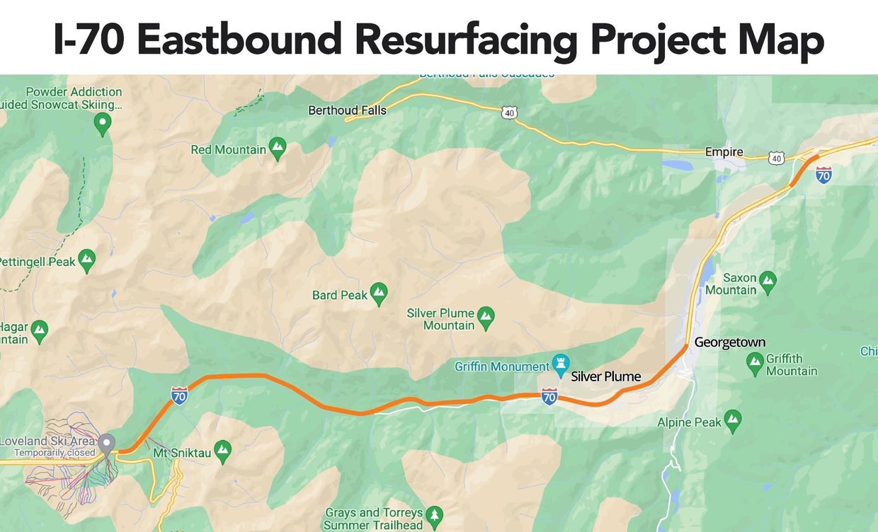 CDOT announces immediate repaving of I-70 near tunnel - CBS Colorado
