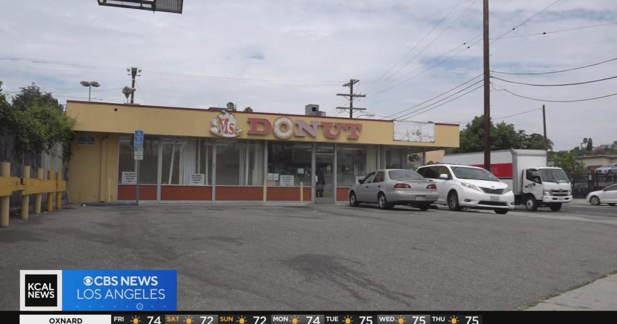 Beloved Echo Park donut shop, Ms. Donut, closing doors - CBS Los Angeles