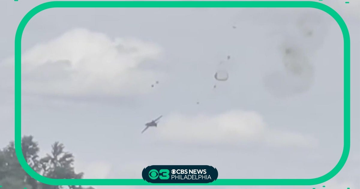 Pilots eject from plane during Michigan air show - CBS Philadelphia