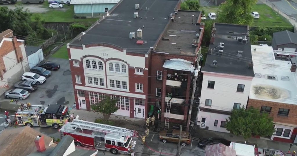 Millvale apartment building heavily damaged by fire - CBS Pittsburgh