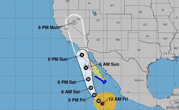 Hurricane Hilary path and timeline: Here's when and where the storm is ...