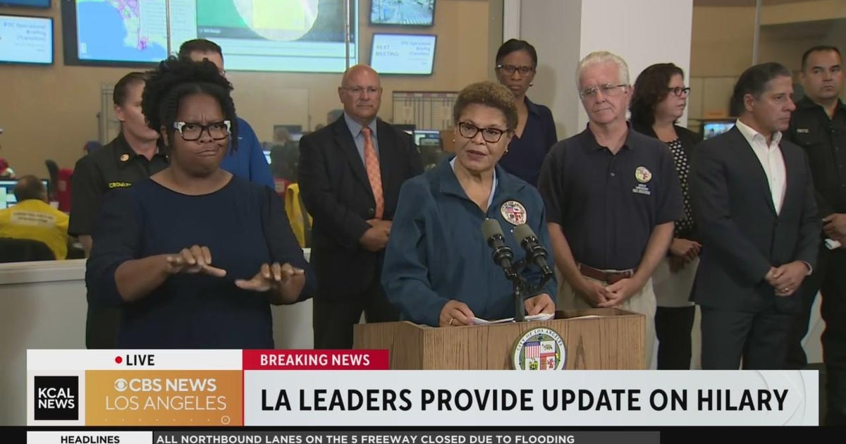 Mayor Bass and Fire Chief Kristin Crowley provide update on Hilary ...