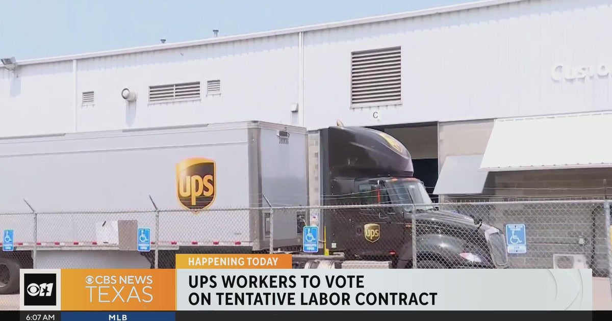 UPS workers to vote on new labor contract - CBS Texas