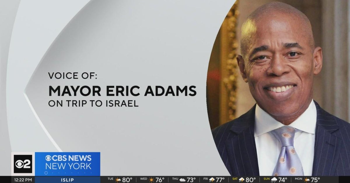 Mayor Adams shares update on Israel trip - CBS New York