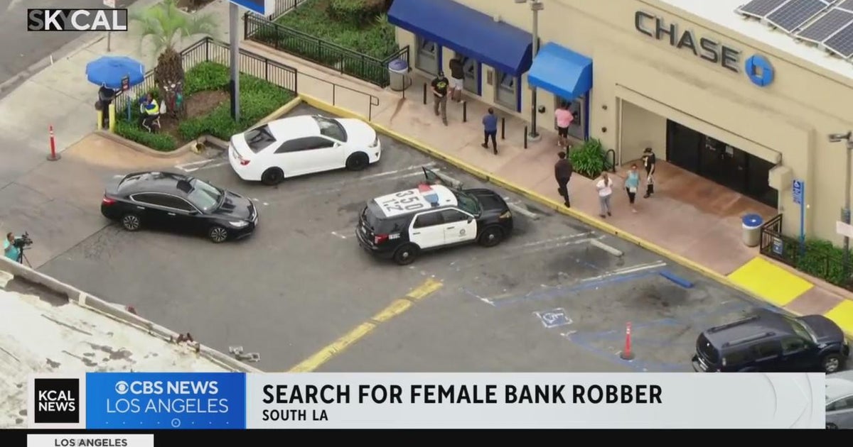 Police searching for woman who robbed South LA bank - CBS Los Angeles