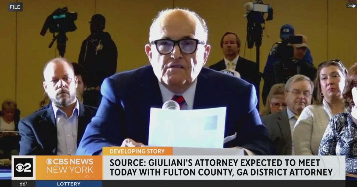 Source: Giuliani's attorney set to meet with GA district attorney - CBS ...