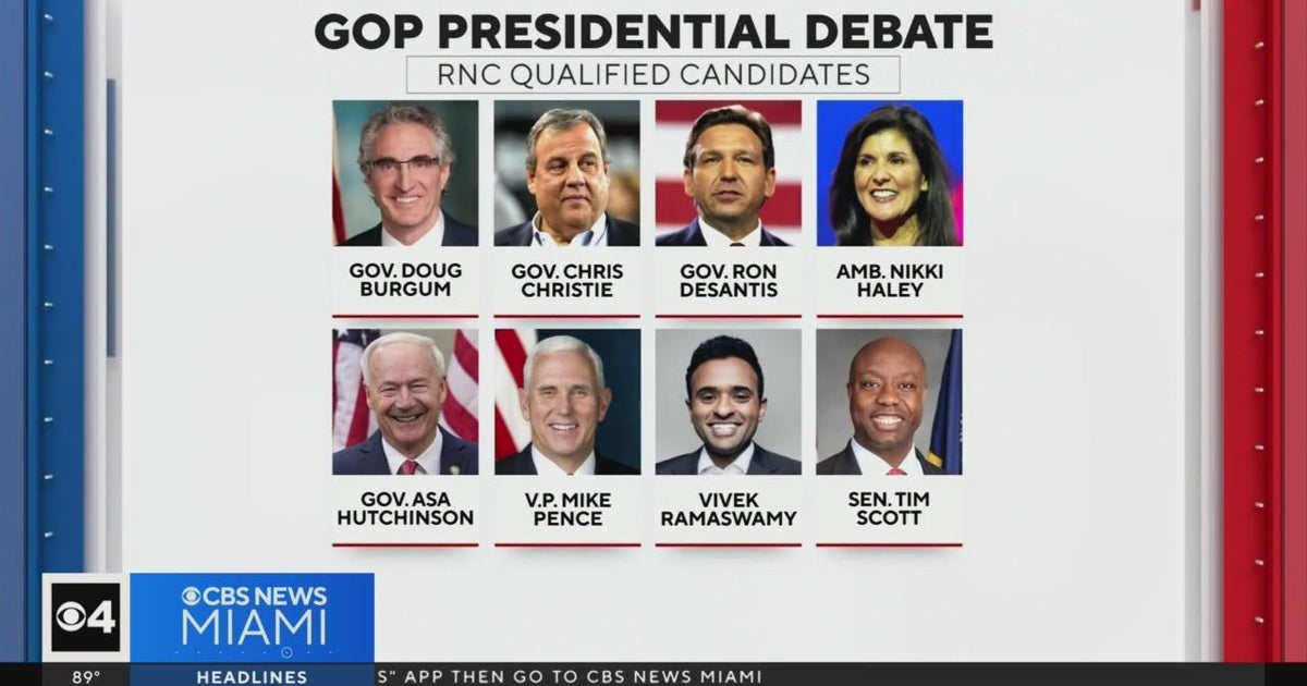 Republican presidential hopefuls ready for the debate stage - CBS Miami