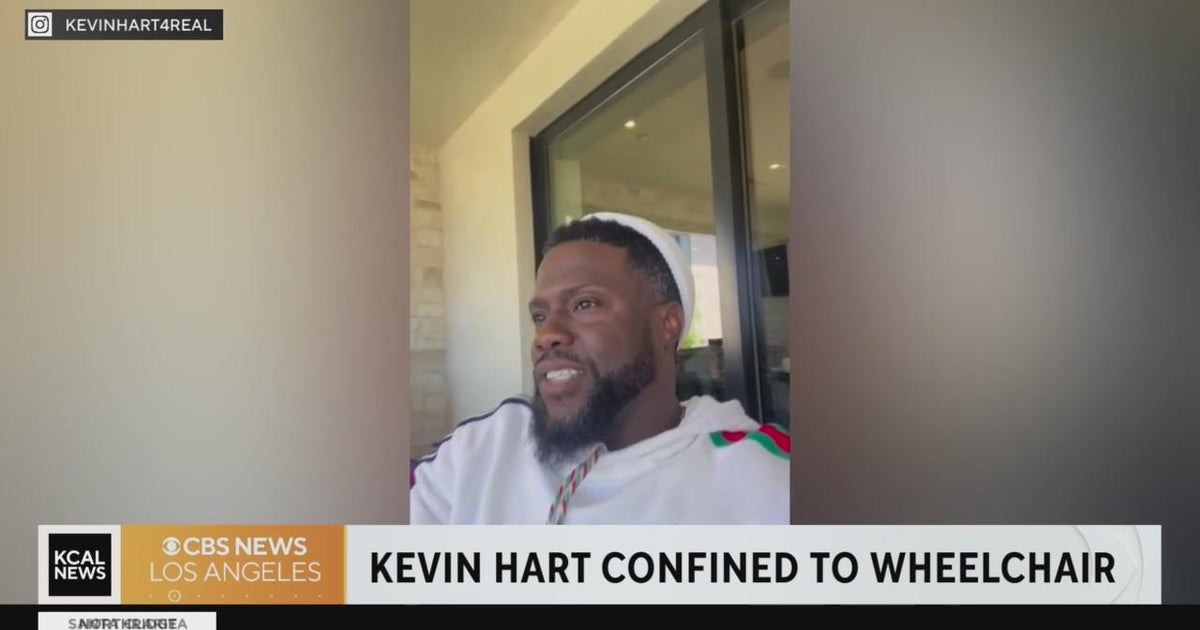 Comedian Kevin Hart makes light of a recent foot-race injury - CBS Los ...