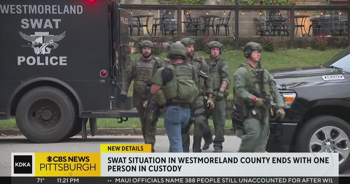 Suspect in custody after SWAT incident in Vandergrift - CBS Pittsburgh