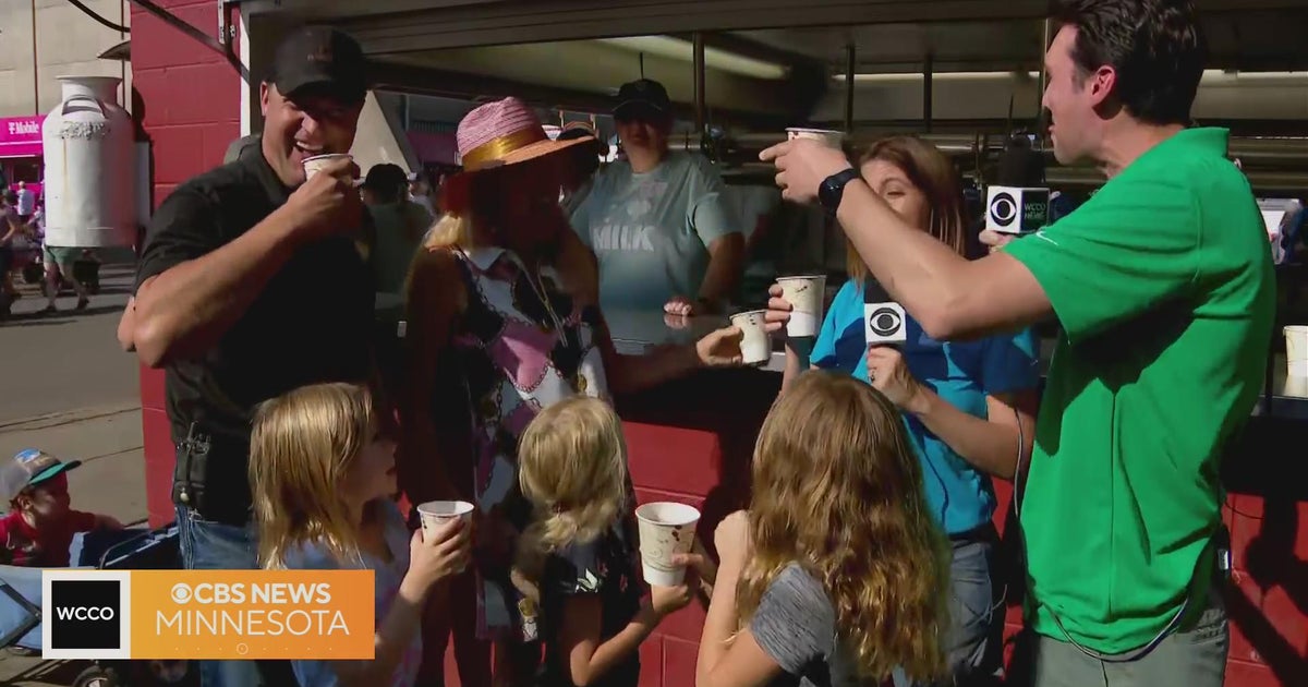 State Fair fun: Chugging contest at the All-You-Can-Drink Milk Stand ...