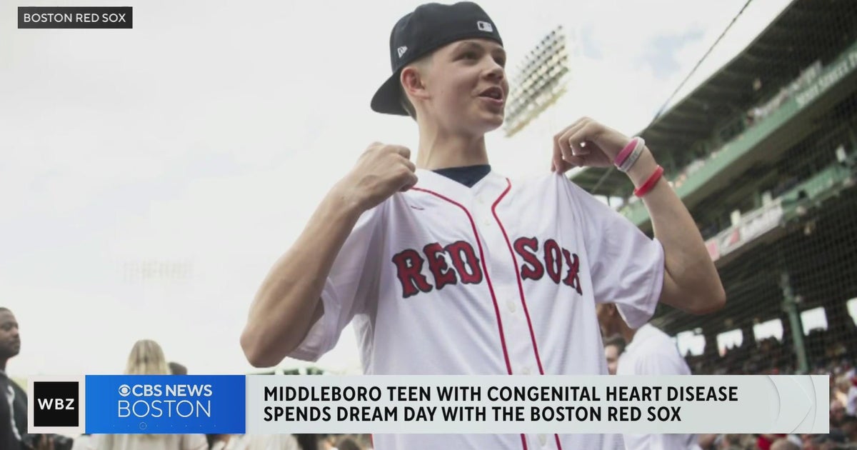 Middleboro teen gets day with Red Sox thanks to Make-a-Wish - CBS Boston