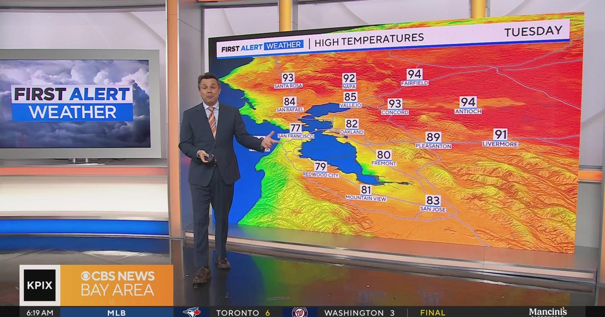 Tuesday morning First Alert Weather forecast - CBS San Francisco