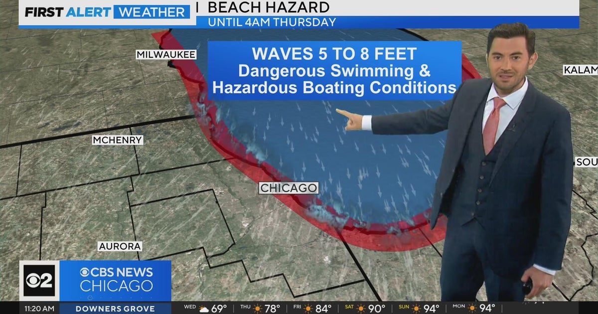 Chicago First Alert Weather: 5 to 8 foot waves - CBS Chicago