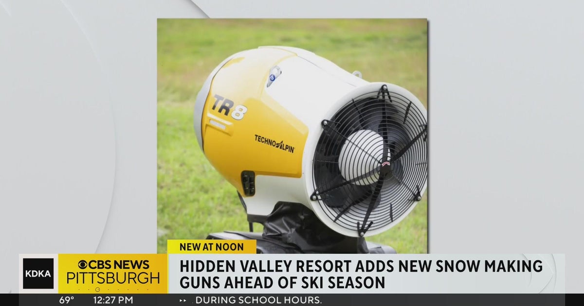 Hidden Valley gets new snowmaking guns - CBS Pittsburgh