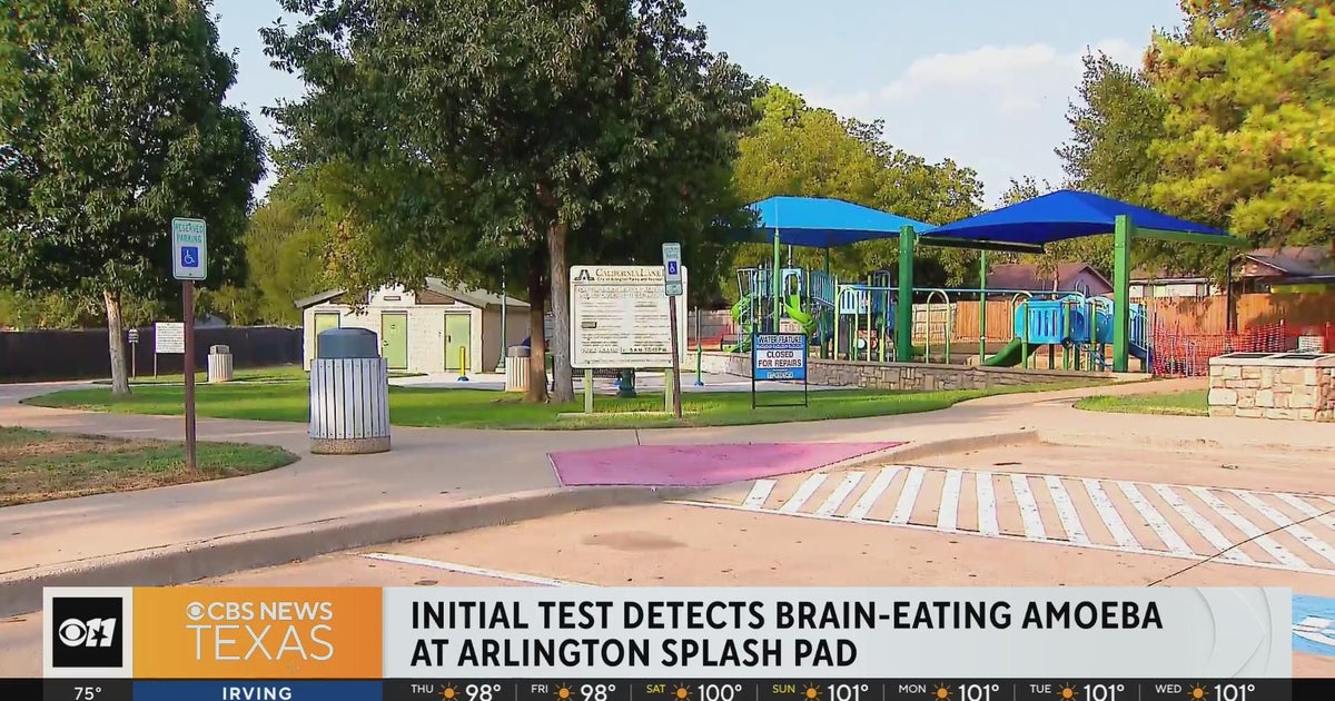 Initial tests detects brain-eating amoeba at Arlington splash pad - CBS ...