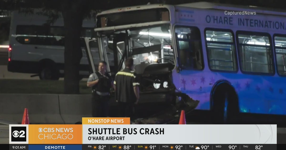 Bus driver critically injured in shuttle bus crash at O'Hare Airport ...