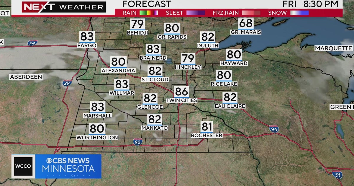 NEXT Weather: 4 p.m. forecast from Sept. 1, 2023 - CBS Minnesota