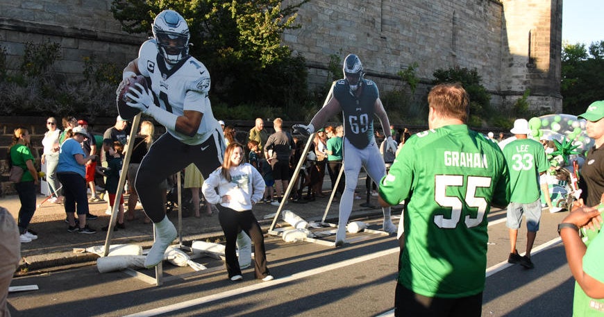 Eagles Block Party in Fairmount