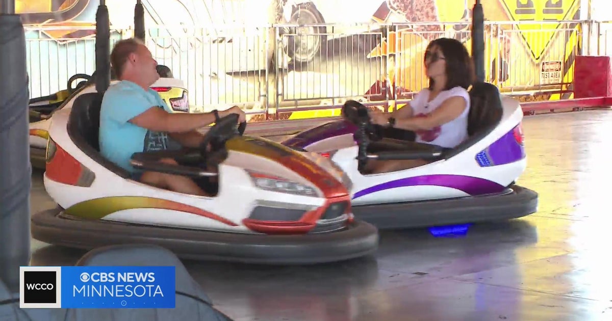 WCCO stars duke it out in the State Fair’s Midway bumper cars - CBS ...