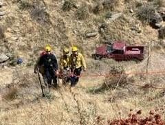 Injured pickup truck driver rescued after 5 days trapped at bottom of ...