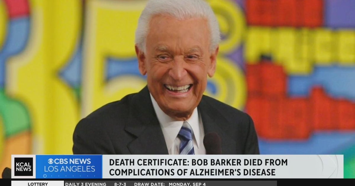 Bob Barker died from complications of Alzheimer's - CBS Los Angeles
