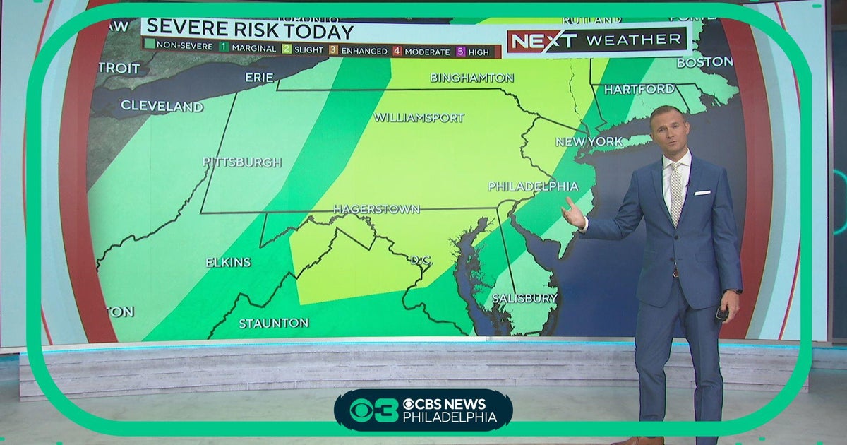 NEXT Weather: Tracking heat and more evening storms - CBS Philadelphia