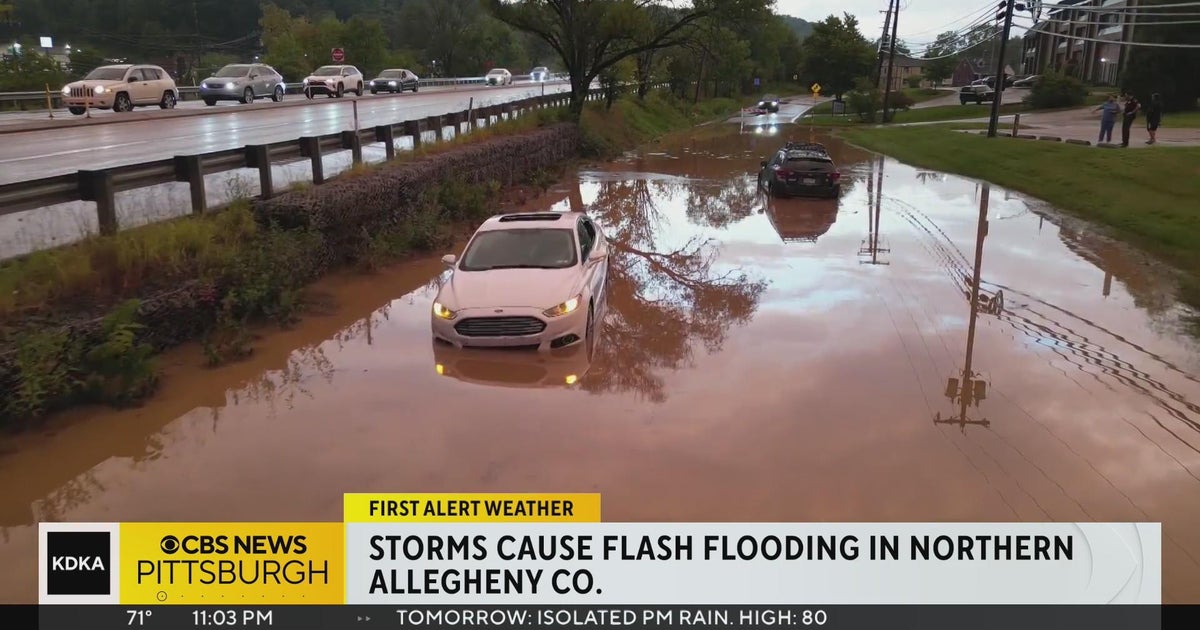 Storms cause flash flooding in Northern Allegheny County - CBS Pittsburgh