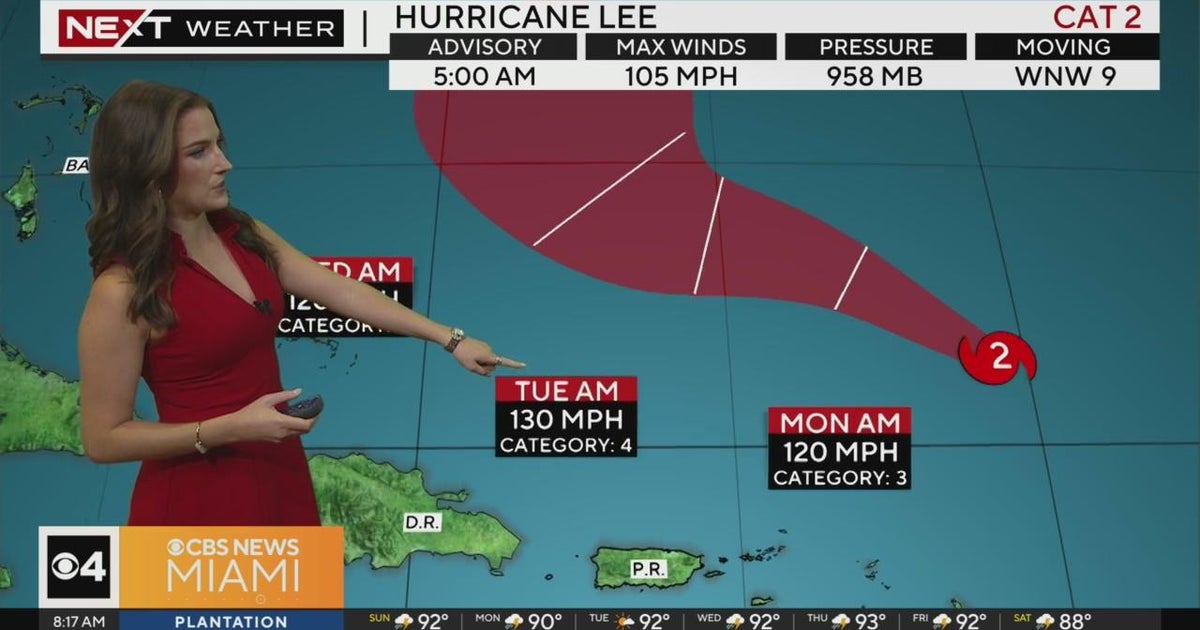 CBS News Miami Weather Forecast for 9/10/2023 8 a.m. - CBS Miami